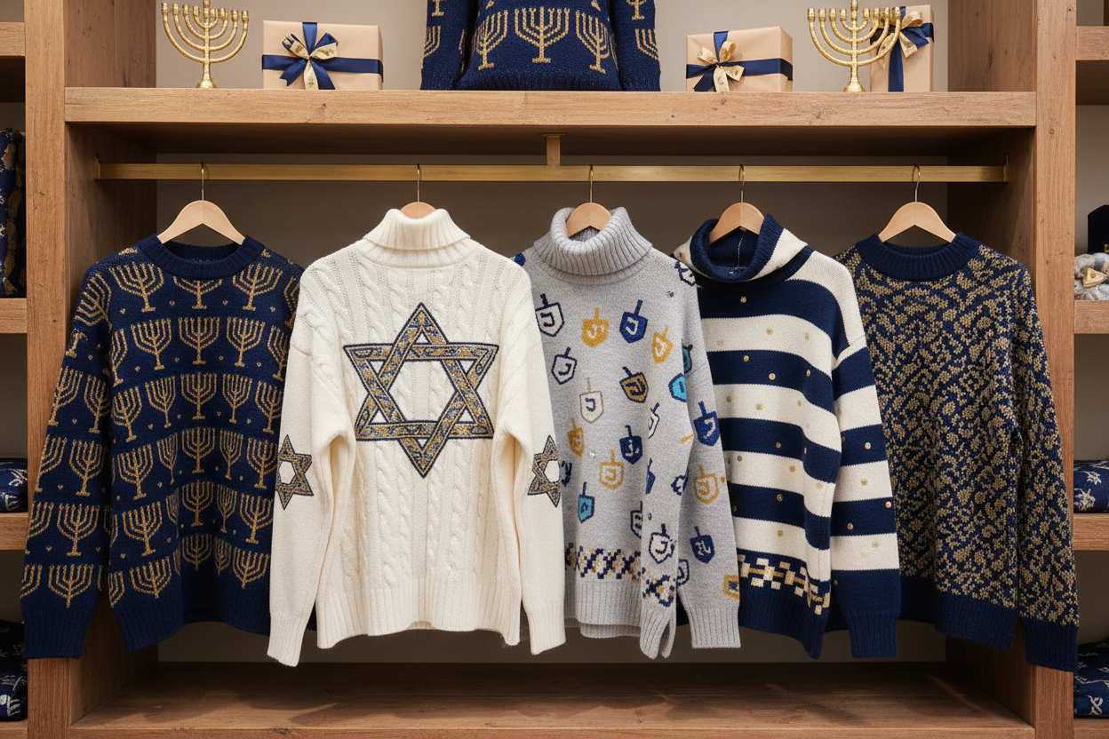 Jewish Sweaters – Cozy & Bold Jewish Apparel for Hanukkah and Beyond ...